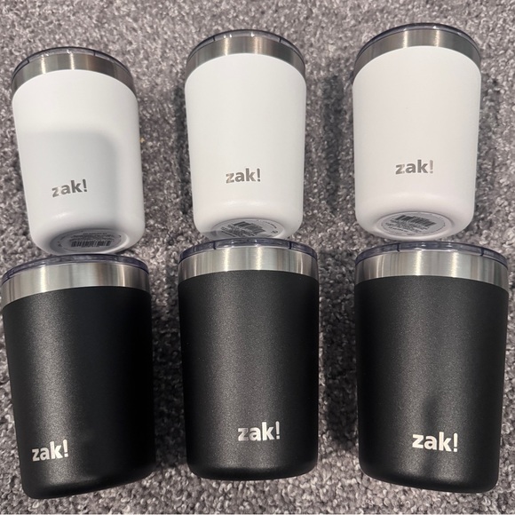 Zak! | Dining | Zak Black And White Tumblers Set All New 2oz | Poshmark